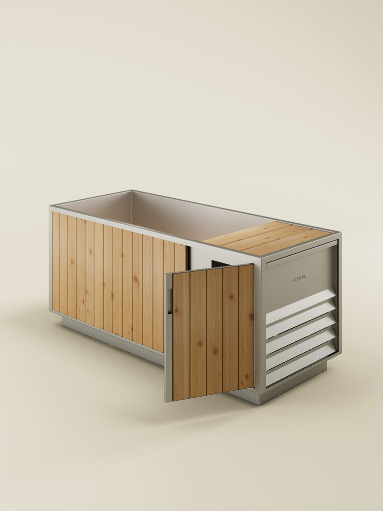 Cold Tub | Cold Plunge With Chiller - Cedar + Steel – GOODLAND