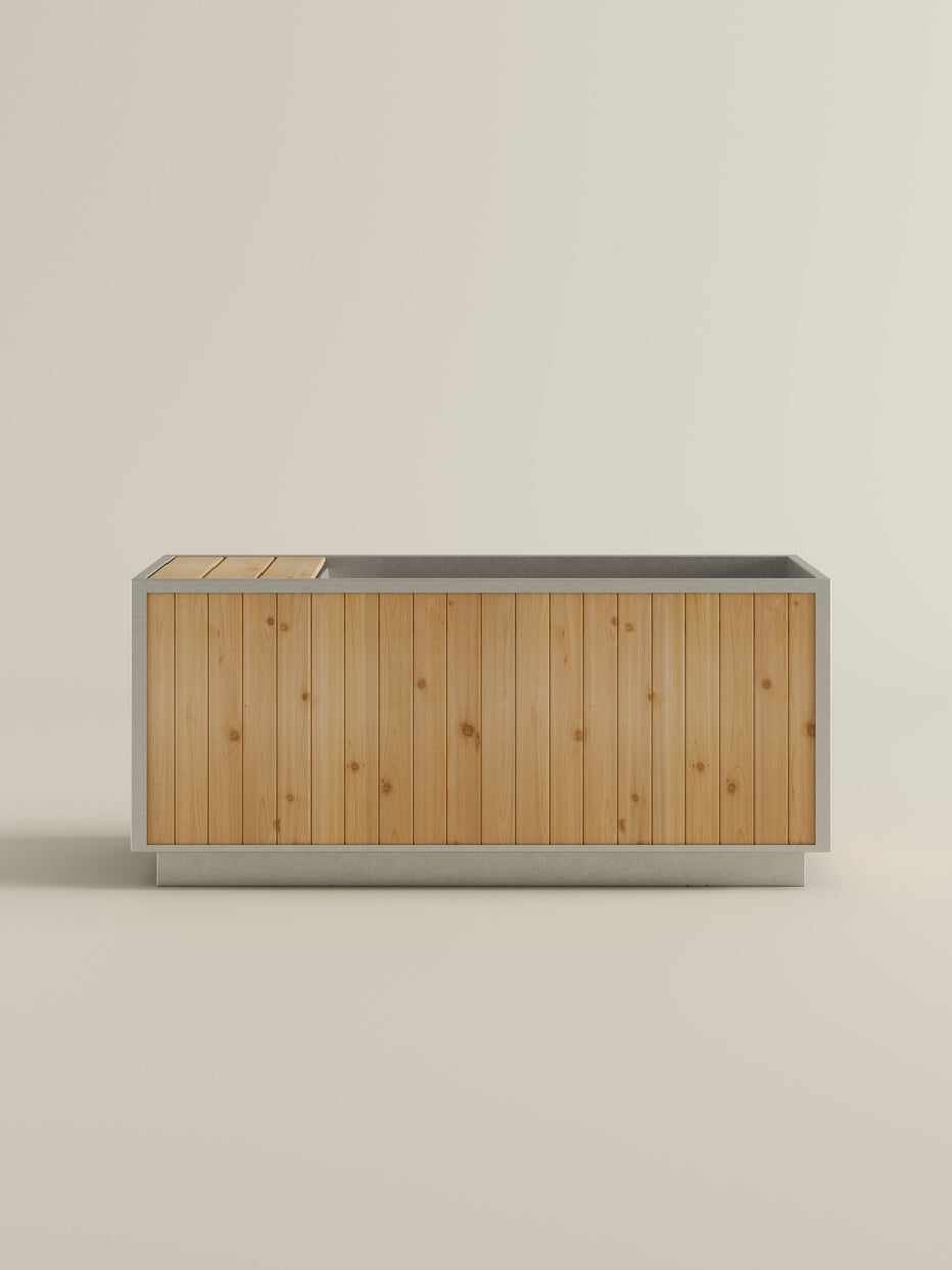 Cold Tub | Cold Plunge With Chiller - Cedar + Steel – GOODLAND