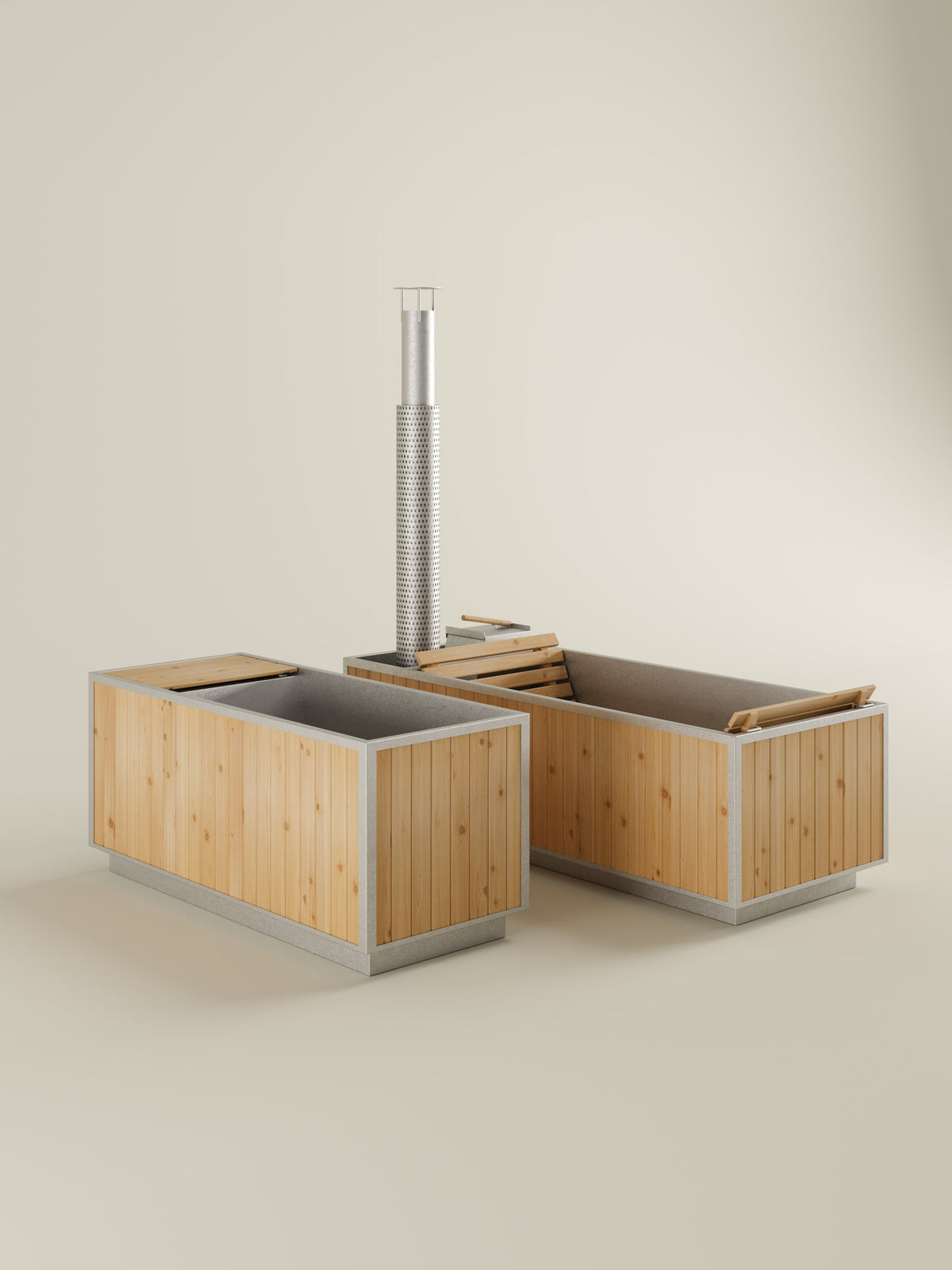 Cold Tub | Cold Plunge With Chiller - Cedar + Steel – GOODLAND